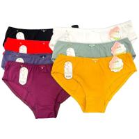 China High Quality Panty Women 95% Combed Cotton New Design Womens Cotton Briefs for sale