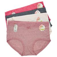 China RTS Women's Large Size Underwear with Bow Breathable Cotton Solid Colors Ladies  Lingerie Panties 4XL for Women for sale