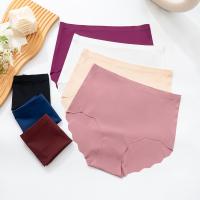 China High Waist Brief Solid Colors Seamless Wrap Ass Panties Samples Approved 100% Cotton Crotch XS-XL Size Seamless Nickers Women for sale