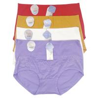 China Breathable Women Panties Cotton High Waist Hip-hugging Women's Underwear Large Size Briefs Cotton for Women for sale