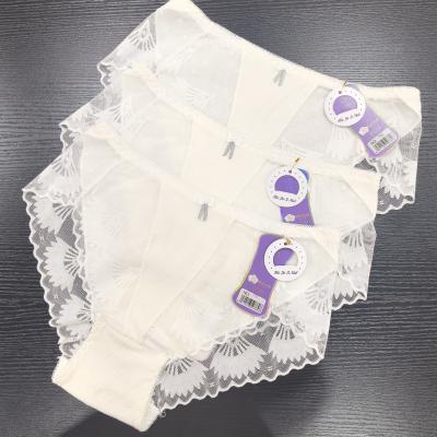 China 705# White Colors Cotton Panty Ladies High Quality Brief Wholesale for Women for sale