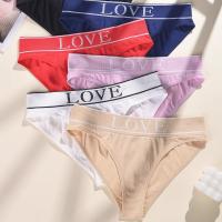 China Women Underwear Panties Letters Simple and Soft Waist Fashion Daily comfort Ladies Wholesale Briefs for sale