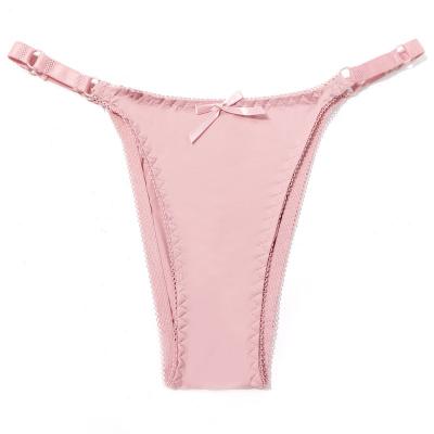 China New Arrival Women Luxury Quality Thong Panties Seamless Solid Colors Women Thongs L-XL Tanga for Ladies for sale