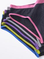 China Women Hot Women's Contrast Color Low Waist Briefs Seamless Hip Sexy Underwear Women Wholesale Underpants for sale
