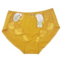 China Plus Size Women Fat Underwear Panties 95% Combed Cotton Decorated With Lace and Bow Plus Size Panties for Women for sale