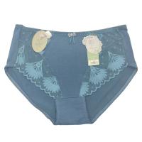 China Plus Size Women Fat Underwear Panties 95% Combed Cotton Decorated With Lace and Bow Plus Size Panties for Women for sale