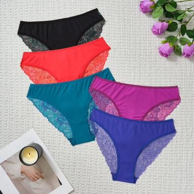 China Women Lace Briefs Sexy Nickers Female Underwear Womens Panties Lace Lingerie Underwear Factories Ladys Panties Wear Culottes for sale
