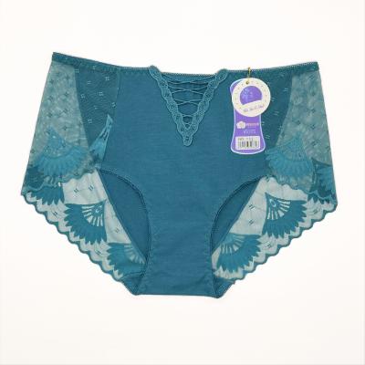 China Factory Sale Women's Lace Panties Floral Knitted Lingerie Plus Size Women's Panties for sale