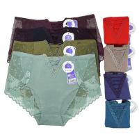China Factory Sale Women's Lace Panties Floral Knitted Lingerie Plus Size Women's Panties for sale