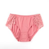 China Wholesale Cotton Lace Brief Ladies Underwear Best Quality Oem Odm Underwear Women Cotton for sale