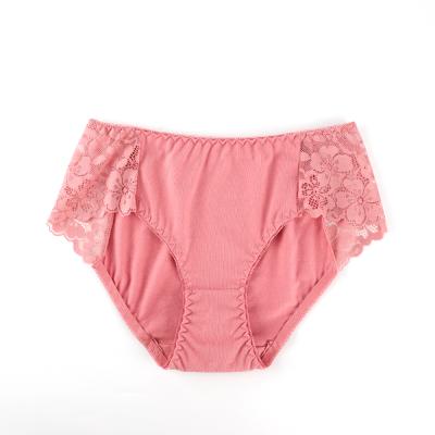 China Wholesale Cotton Lace Brief Ladies Underwear Best Quality Oem Odm Underwear Women Cotton for sale