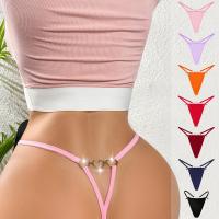 China G-string Sexy Hollow Hot Small Chain Cotton Crotch Breathable Europe and Low Waist Ladies Underwear Wholesalepanties for Women for sale