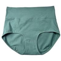 China US Plus-Size Women's High Waist Cotton Briefs Custom OEM ODM  Soft Breathable Stretch Panties Bikini Type Underwear for sale