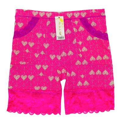 China Women's Mid Waist Sporty Style Breathable Cotton Shorts Factory Wholesale Floral Printed Boyshorts Panties Traceless Tight Fit for sale