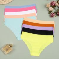 China Women Seamless Bikini Cotton Crotch High Elastic Solid Color Underwear Panties Hot Selling USA Standard Sizes Bikini for Women for sale