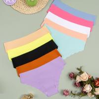 China Women Seamless Bikini Cotton Crotch High Elastic Solid Color Underwear Panties Hot Selling USA Standard Sizes Bikini for Women for sale