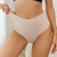 China Bikini Thong Ice Silk Breathable Quick Dry Cotton Crotch High Quality  Seamless Thong Wholesale High Waisted Thongs for Women for sale