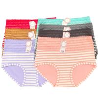 China Pure Cotton Lace Lingerie Ladies Large Size 4XL Women Underwear Best Sell High Quality Women Cotton Panties for sale