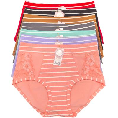 China Best Selling Wholesale Price Women Cotton Fashionable Plus Size Panties Underwear Cotton Ladies Lingerie Panties for sale