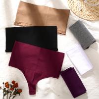 China OEM ODM Thong Hot-selling Plus Size Ladies Body-shaping Pants High Waist Ladies Seamless Underwear Tummy Pants Thong for sale