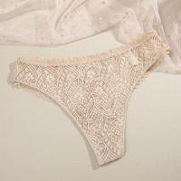 China Brief Women's Underwear Low Waist Underwear Women Rhinestone Sexy Translucent Lace Ladies Underwear Thong for sale