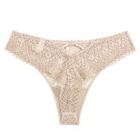 China Brief Women's Underwear Low Waist Underwear Women Rhinestone Sexy Translucent Lace Ladies Underwear Thong for sale