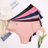 China Hot Selling Women Seamless Panties Bikini Ice Silk Lace Design Bikini Seamless for Women for sale