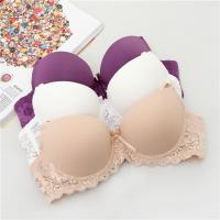 China Wholesale Smooth Lace Bra Japanese Girls Underwear Thin AB Cup Small Breasts Gathered Sexy Ladies Bra Summer for sale
