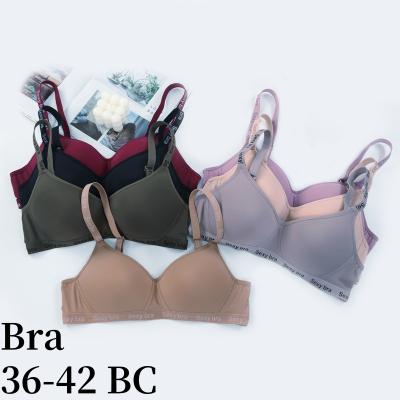China Wholesale Solid Color Small Breast Cup Bra Women Sporty Comfortable Wire Free Bra for sale