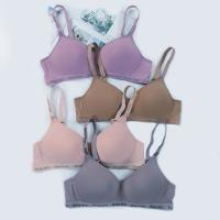 China Wholesale Solid Color Small Breast Cup Bra Women Sporty Comfortable Wire Free Bra for sale