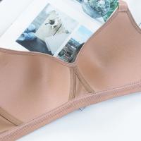 China Wholesale Solid Color Small Breast Cup Bra Women Sporty Comfortable Wire Free Bra for sale