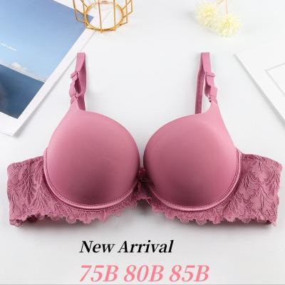 China New Arrival 2025 Women Bra Lace Design With Bow 34B 36B 38B Ready to Ship Underwear Lace Bra for Women for sale
