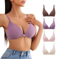 China Women Sporty Seamless Bra Front Closure S-XL Wholesale High Quality Solid Bra for Women for sale