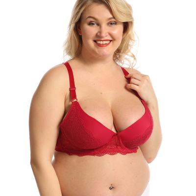 China E Cup New Arrival Plus Size 40-50E Women Lace Bra Beautiful Back Comfortable Bra Women Plus Size for sale