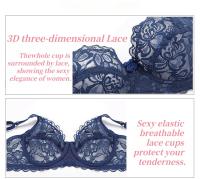 China Wholesale Women Lace Bra B Cup High Quality 2025 New Design Welcome Inquiry Online on Any Time Lace Women Underwire Bra for sale
