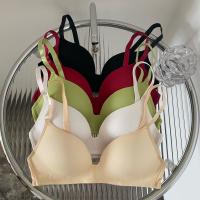 China Women Cheap Price Bra Small Breast Bralette Lady's Bra Wire Free Thin Small Breast Female Bra for sale