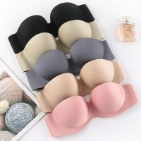 China Wholesale Women Bra Strapless Invisible Strap Bralette Lady's 32-38 AB Cup Bra New Arrival Strapless Bra for Women for sale