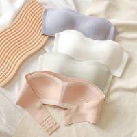 China Women Anti-Slip Strapless Bra Invisible Comfortable Ladies Push up Strapless Bra for Women and Wedding Dress for sale