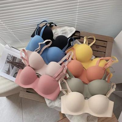 China Women Bra Small Breast Cup Cheap Price Colorful Bralette Female Ab Cup Solid Colors 32-38 Sizes Hot Selling Bras Women for sale