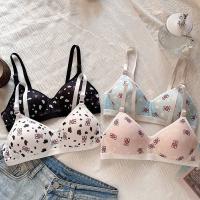 China Sweet Cartoon Bear Triangle Cup Underwear for Women With Small Breast Gathered High School Students for Small Breast Slim Girls for sale