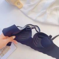 China Wholesale Hot Selling Women Bra Factory Warehouse Promotion Price Solid Color Young Ladies Bra Houndstooth Stripes for sale