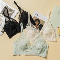 China High Quality Cheap Price Seamless Women Bra Lace Design Sexy Wire-Free Adjusted Straps Women Lace Bra Underwear for sale