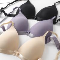 China S Size Gathered Bra Female Sexy Triangle Cup Thin Suspenders Seamless Beauty Back Student Underwear Female Adjustable Bra for sale