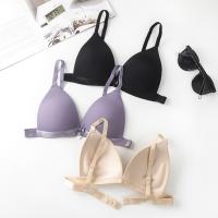 China S Size Gathered Bra Female Sexy Triangle Cup Thin Suspenders Seamless Beauty Back Student Underwear Female Adjustable Bra for sale