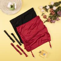 China Wholesale Bra Suit Fun Thin Bottom Front Button Underwear Nylon Smooth Pure Ice Silk Skirt Gloves Underwear Set for Women for sale