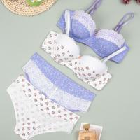China Women Lingerie Set Printed Flowers S-XL America Size High Quality New Come Lingerie Wholesale Set Matching Set for Women for sale