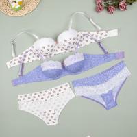 China Women Lingerie Set Printed Flowers S-XL America Size High Quality New Come Lingerie Wholesale Set Matching Set for Women for sale
