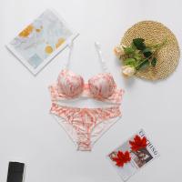 China Women Underwear Lingerie Set High Quality Hot Selling Printing Underwire Panty and Bra Set for Ladies for sale