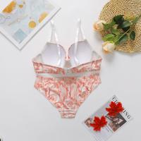China Women Underwear Lingerie Set High Quality Hot Selling Printing Underwire Panty and Bra Set for Ladies for sale