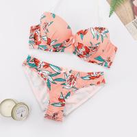 China Women Lingerie Printing Set New Bra Set Ladies Under-Wired Seamless Gathering and Anti-exposure Women's Underwear Set for sale